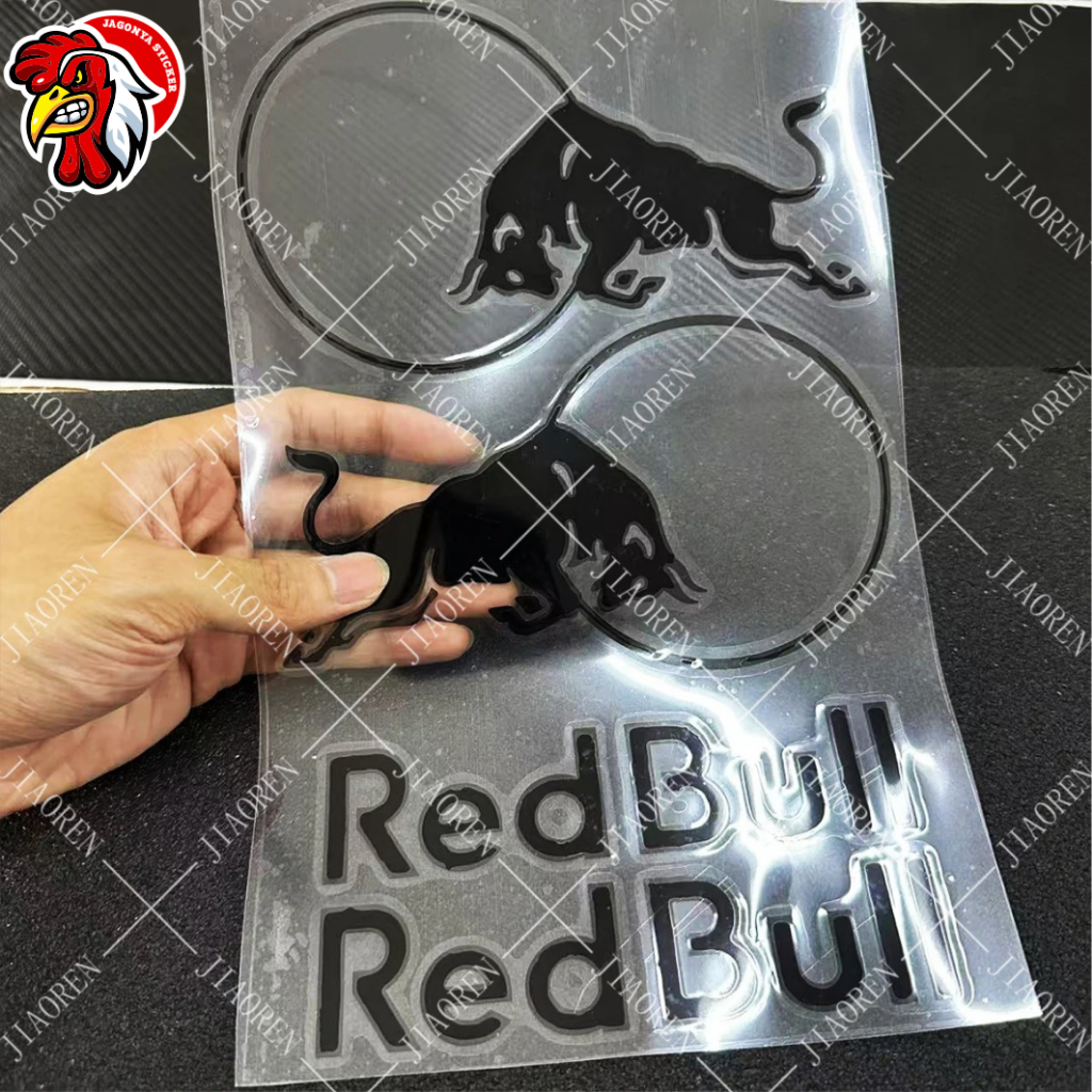 Jual Sticker Stiker Helm Red Bull Stiker Helmet Red Bull Set Cutting ...