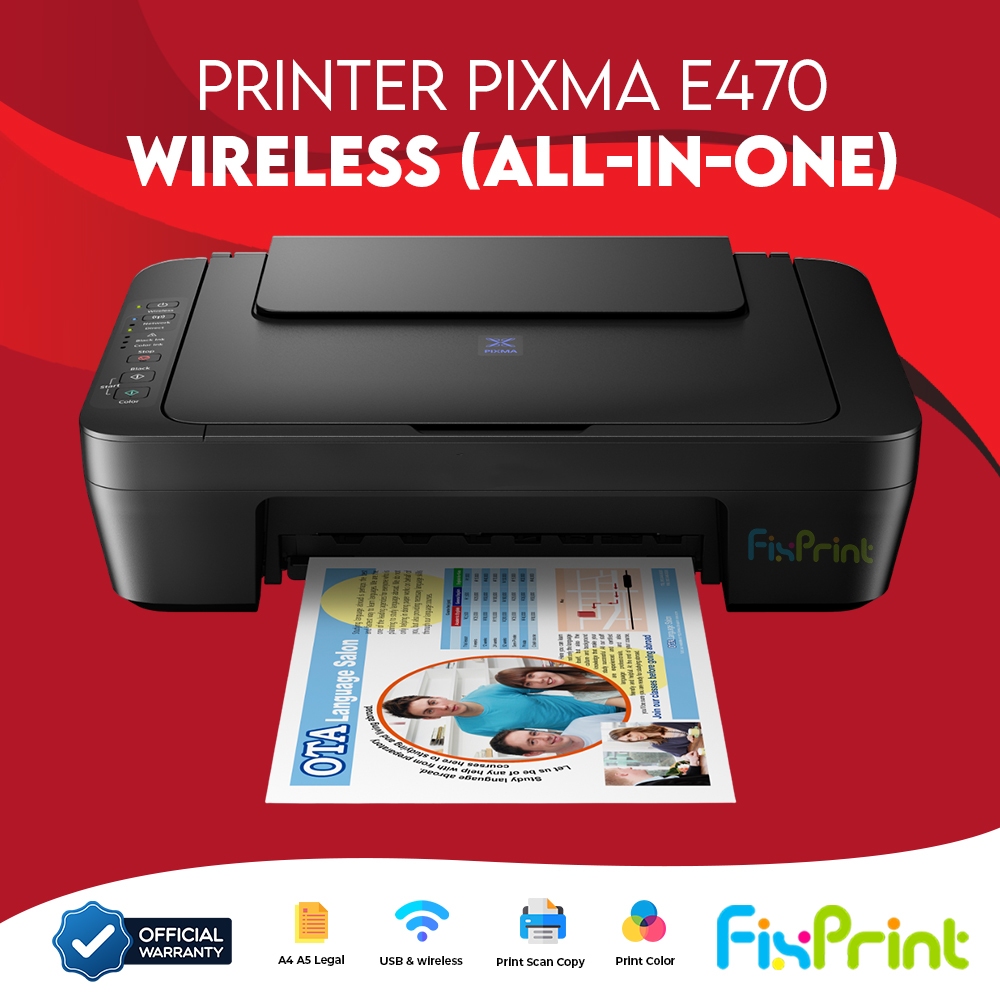 Jual Printer PIXMA E470 All In One Wireless Printer MG2570S Print Scan ...