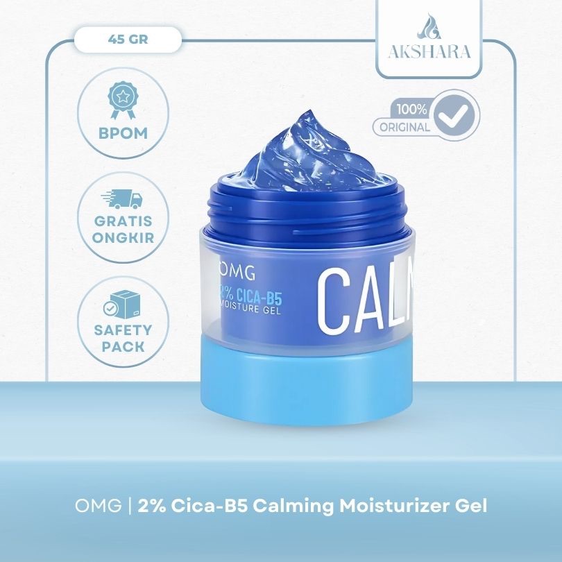 Jual NEW! OMG OH MY GLOW 2% Cica-B5 Calming Moisturizer Gel 45 g ...
