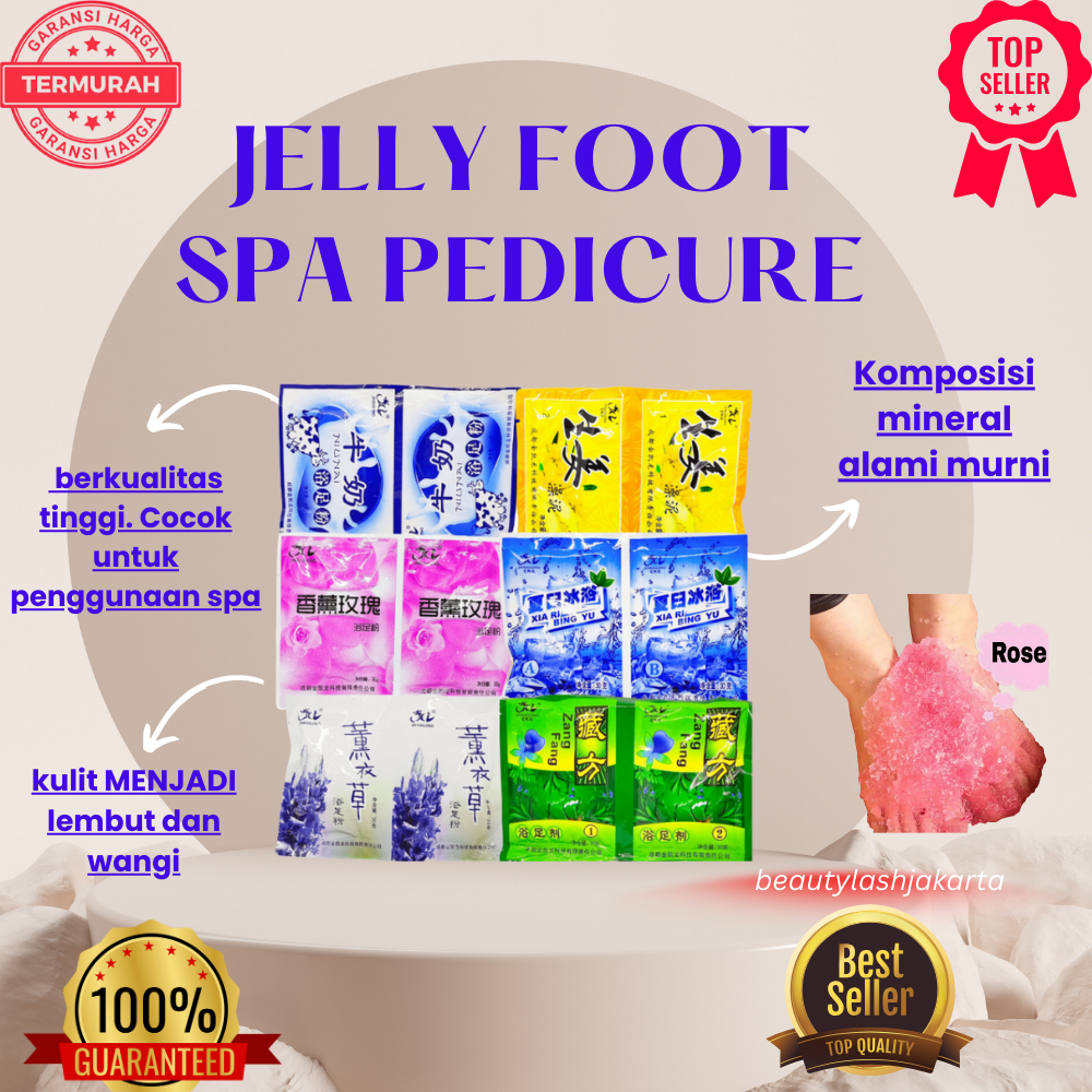Jual JELLY FOOT SPA PEDICURE / JELLY DETOX PEDICURE FOOT BATH SALT ...