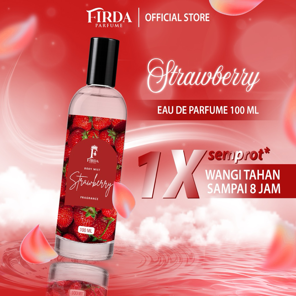 Jual Firda Parfume Body Mist | Strawberry 100ML | Parfume Unisex Bunga ...