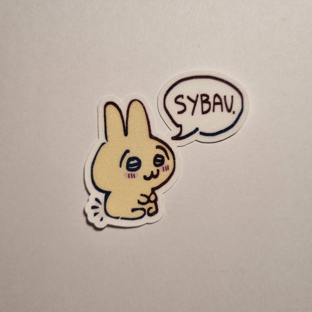 Jual [ CHIIKAWA ] Usagis wise words fanmerch glitter stickers ~ VYOREii ...