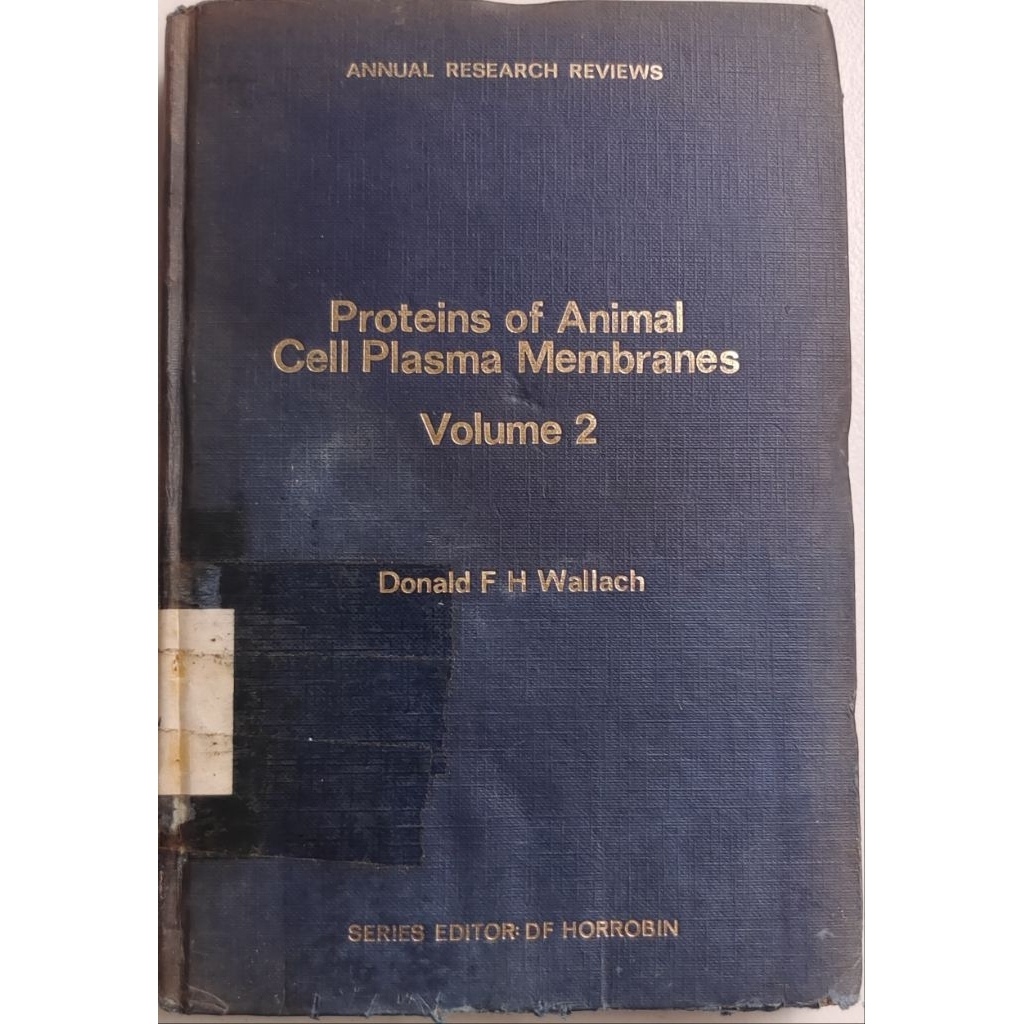 Jual BUKU PROTEINS OF ANIMAL CELL PLASMA MEMBRANES VOLUME 2 BEKAS ...