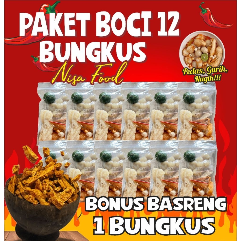 Jual Baso Aci 12 Bungkus Free Basreng/ Baso Aci 12 Pcs / Baso Aci ...