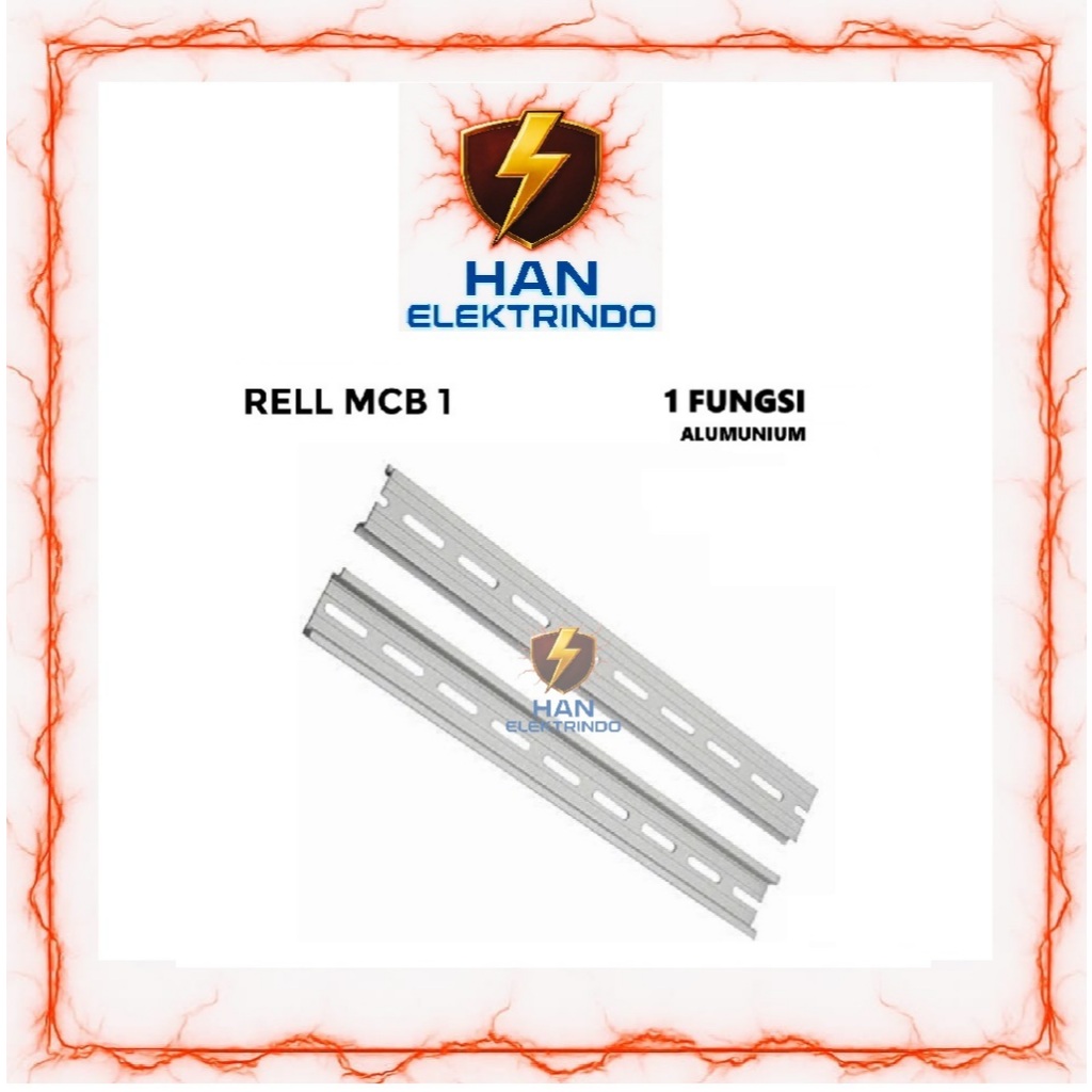 Jual REL MCB ALUMUNIUM 1 FUNGSI-1,1mm / DIN RAIL MCB 1 FUNGSI / RELL ...