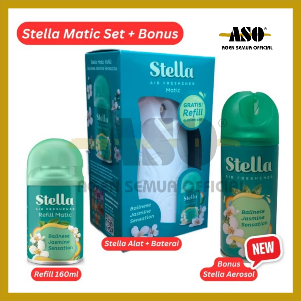 Jual Stella Matic Box Set ALAT 1 set - Pengharum Ruangan Otomatis Spray ...