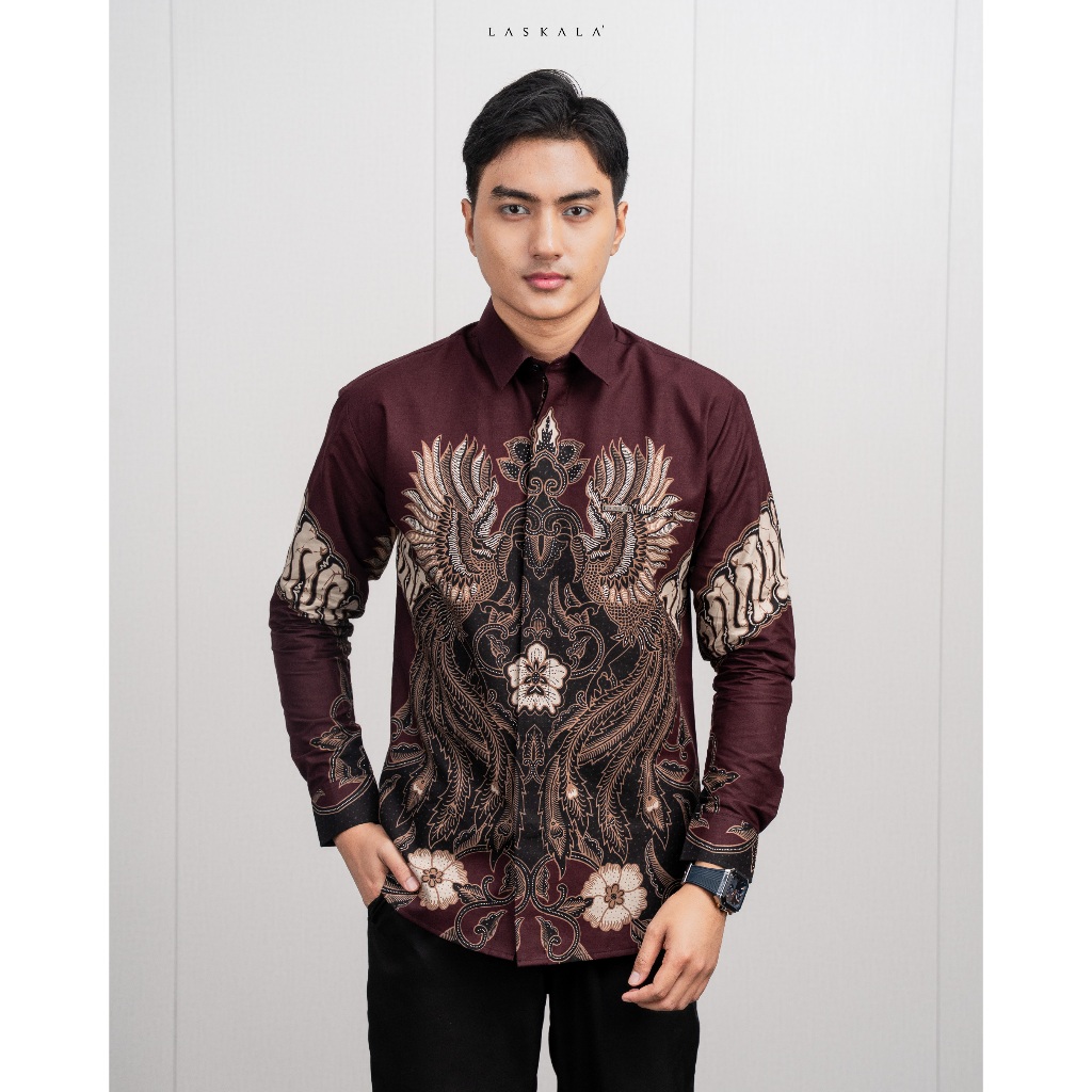 Jual Laskala Batik Premium Ranjaya Kemeja Batik Pria Slimfit Lengan ...