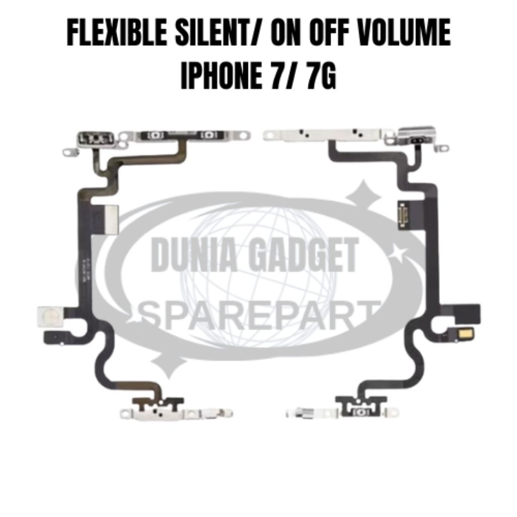 Jual FLEXIBLE IPHONE 7/ 7G ON OFF VOLUME/ SILENT 100% ORIGINAL | Shopee ...