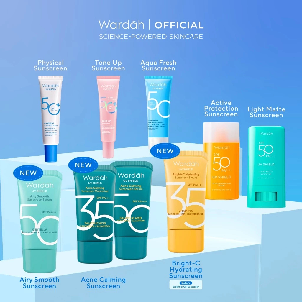 Jual MFI - WARDAH SUNSCREEN UV SHIELD SERIES SPF 35 AQUA FRESH SPF 50 ...