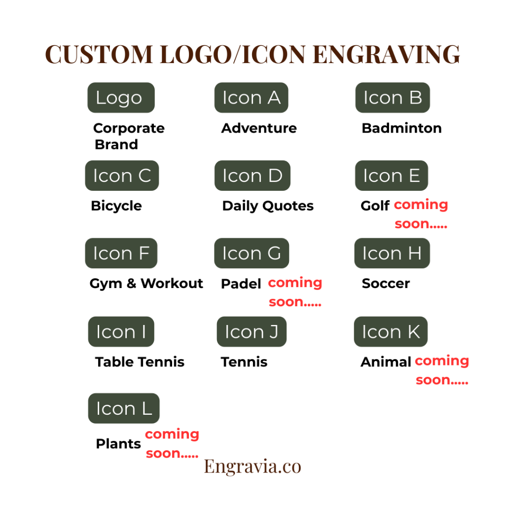 Jual JASA Custom Logo / Icon Engraving - Grafir Ukir Nama per Tumbler ...