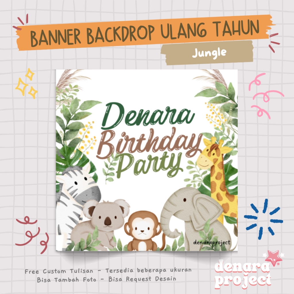 Jual Banner Ultah - Background Backdrop Ulang Tahun Aqiqah Khitan ...