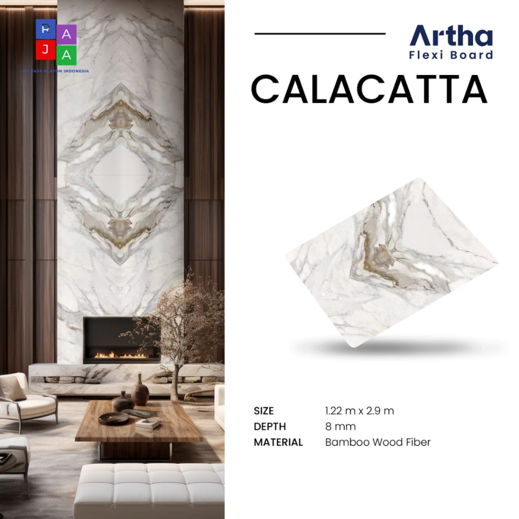 Jual Artha Flexi Board wallboard Dekorasi Panel Dinding Motif Corak ...