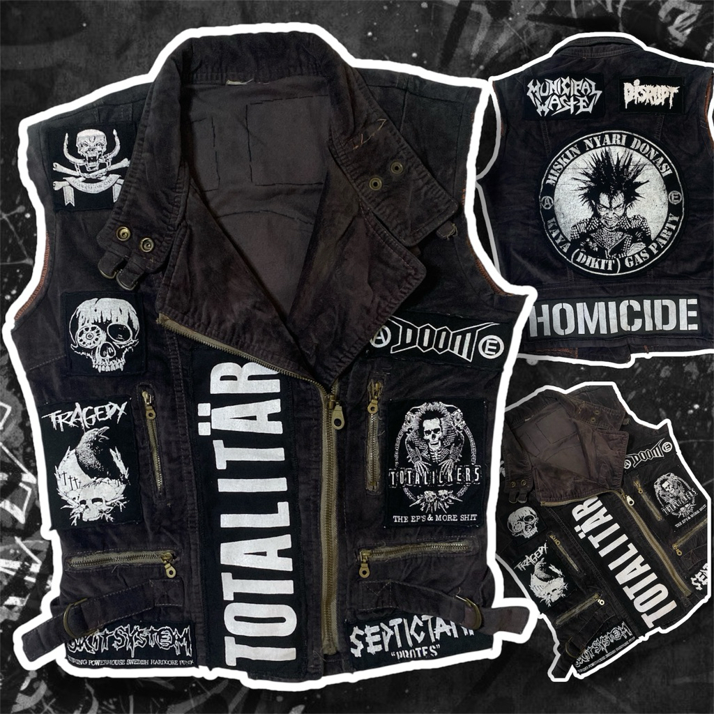 Jual VEST CUSTOM DIY PUNK | METAL | GRINDCORE | HC | DLL. | Shopee ...