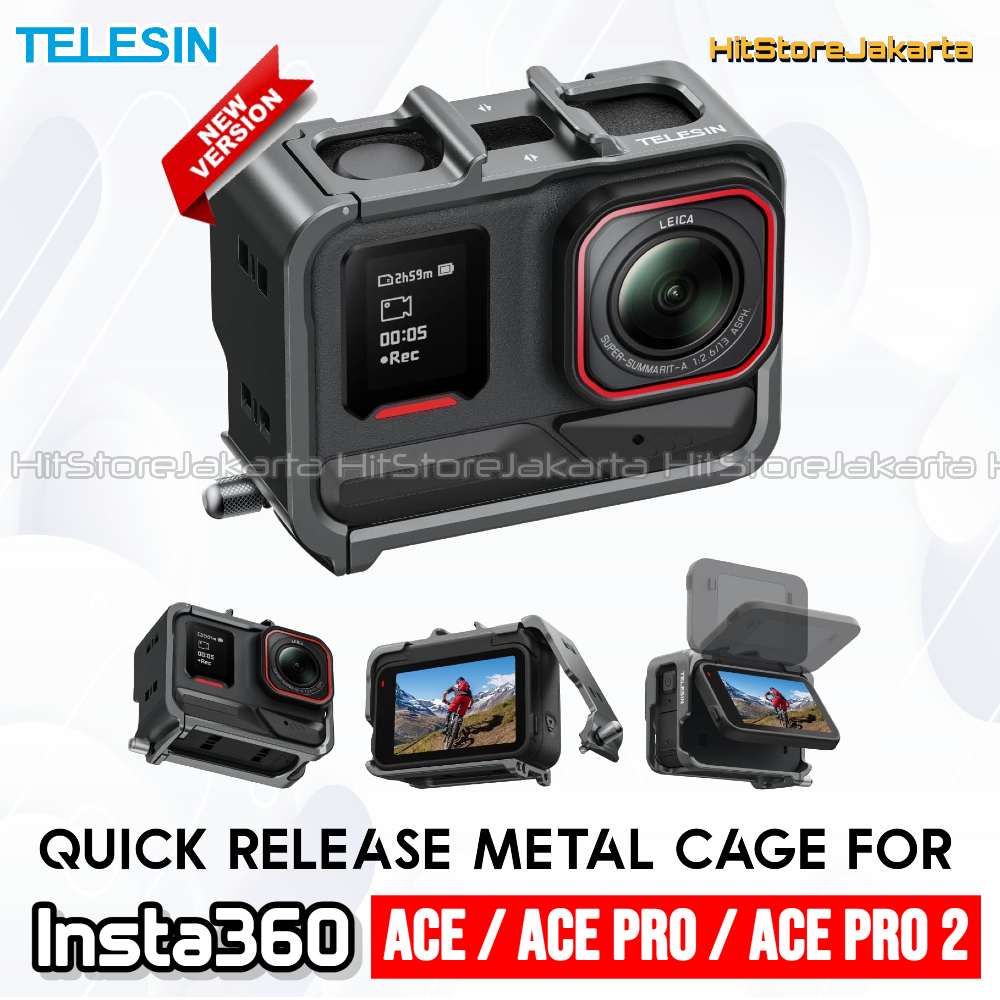 Jual Telesin Metal Rabbit Cage for Insta360 Ace Pro 2 Aluminium Frame ...