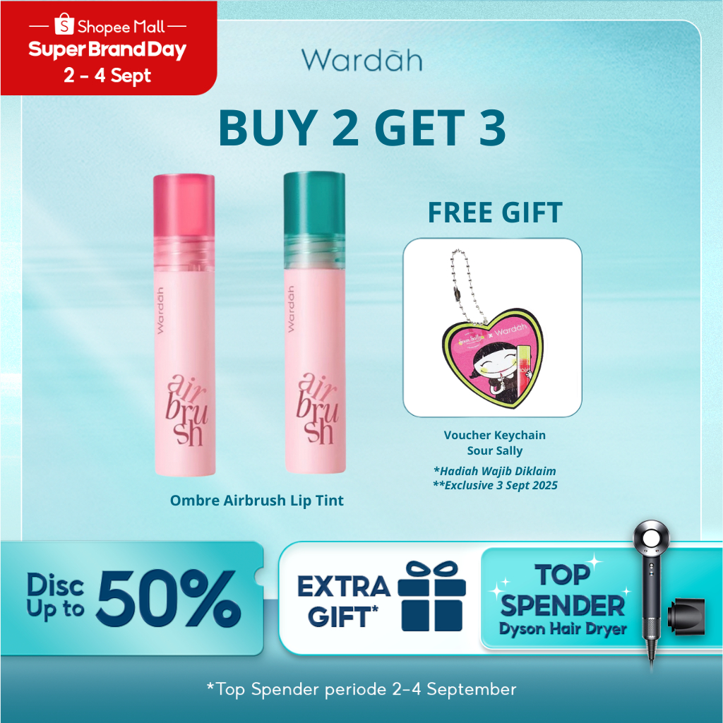 Jual [LIP TINT COVER BIBIR GELAP GET VOUCHER*] NEW! Wardah Airbrush Lip ...