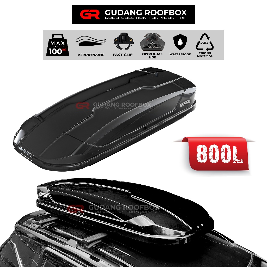 Jual Roof Box Roofbox Bagasi Atas Mobil Glossy Material Abs Original ...
