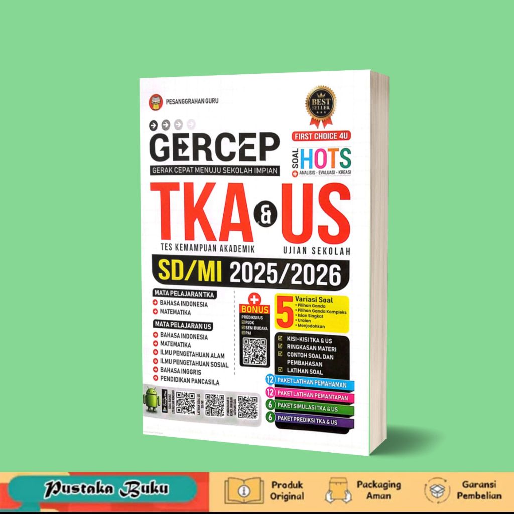 Jual Buku Gercep Menghadapi TKA dan US(Ujian Sekolah) SD/MI Thn 2025/ ...