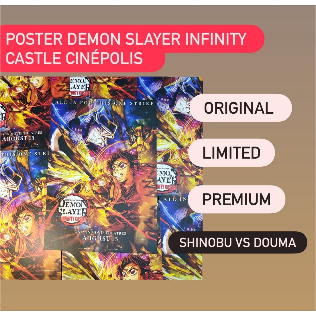Jual POSTER DEMON SLAYER INFINITY CASTLE SHINOBU VS DOUMA ORIGINAL ...