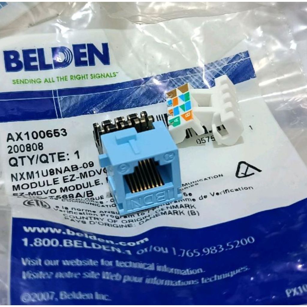 Jual BELDEN IBDN Modular Jack RJ45 Cat5 AX100653 | Shopee Indonesia