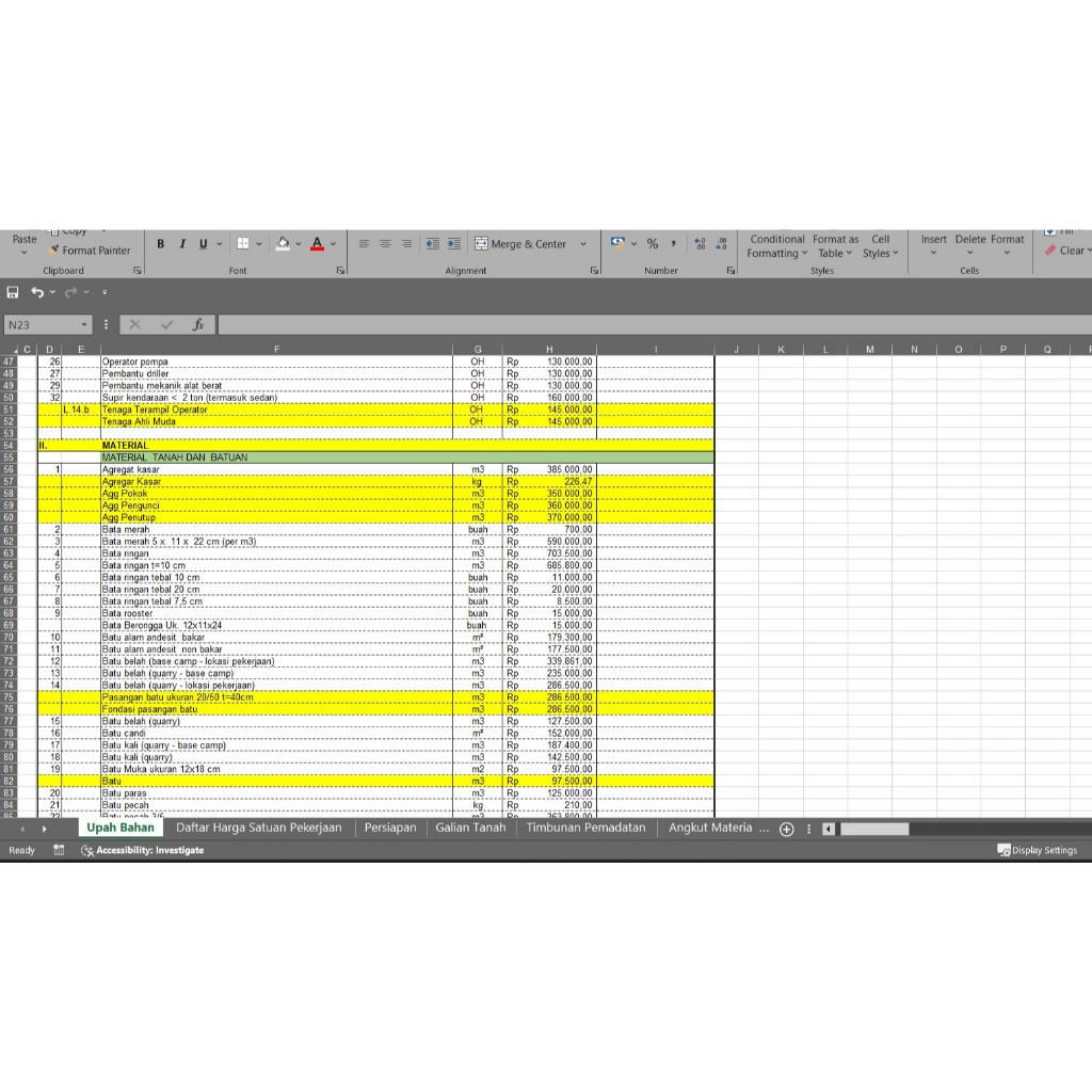 Jual UPDATE TERBARU ! AHSP 2025 | HSPK 2025 PUPR | Format Excel ...
