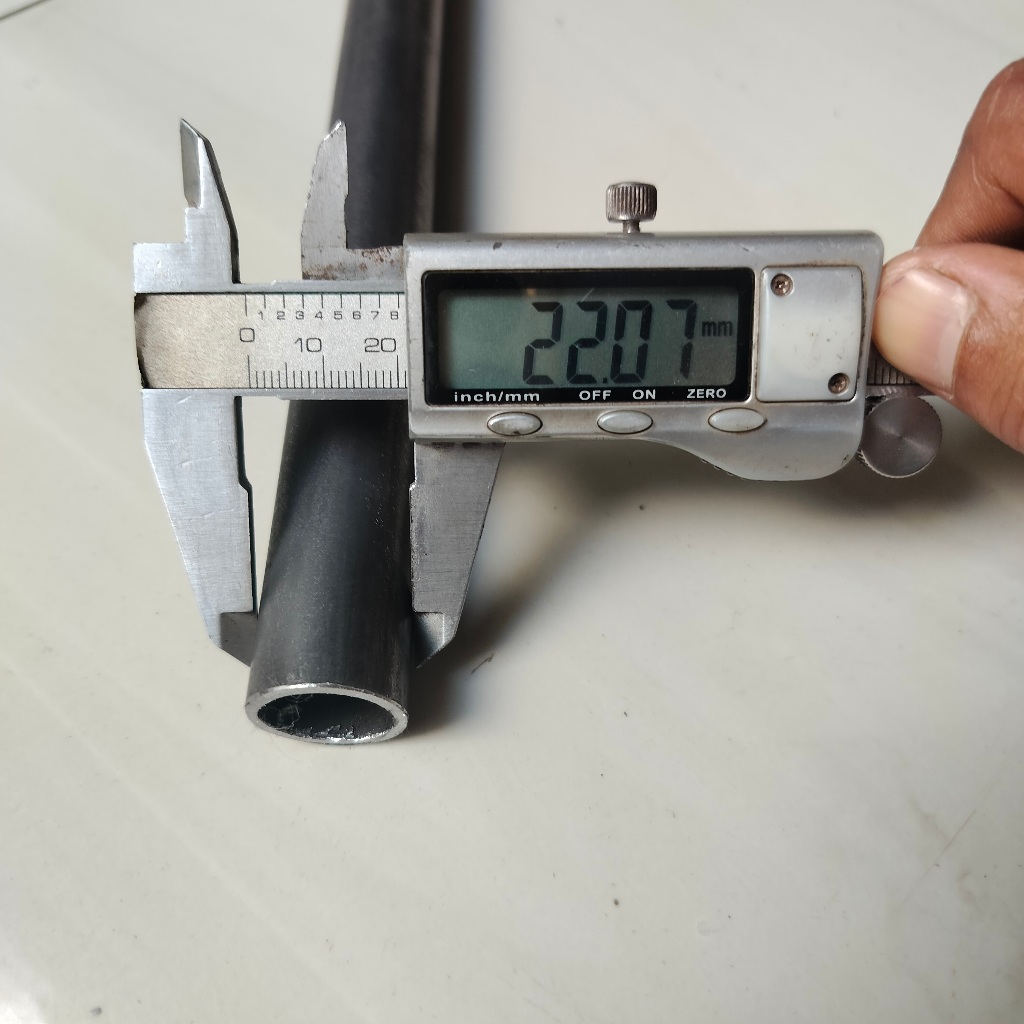 Jual Pipa Besi OD 22 mm ID 18 mm Tebal 2 mm Panjang 100 cm | Shopee ...