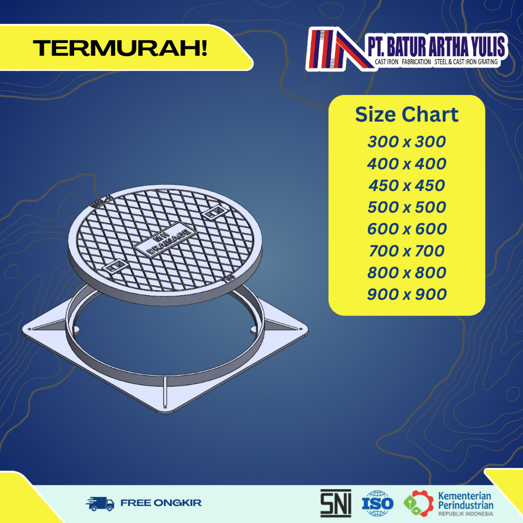 Jual MANHOLE COVER HEAVY DUTY DIA. 600 mm | DRAINAGE | CAST IRON ...