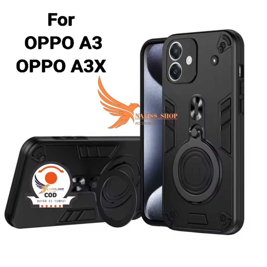 Jual CASING HP UNTUK OPPO A3 & OPPO A3X CASE ROBOT HIT EYE RING ...