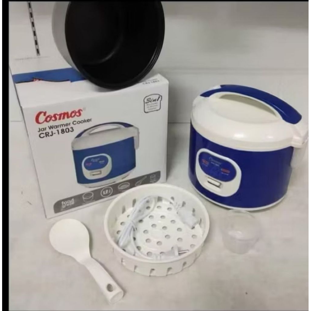 Jual Rice cooker 3 in 1 nonstik merk Cosmos(1.2lt)CRJ1803(reguler hemat ...