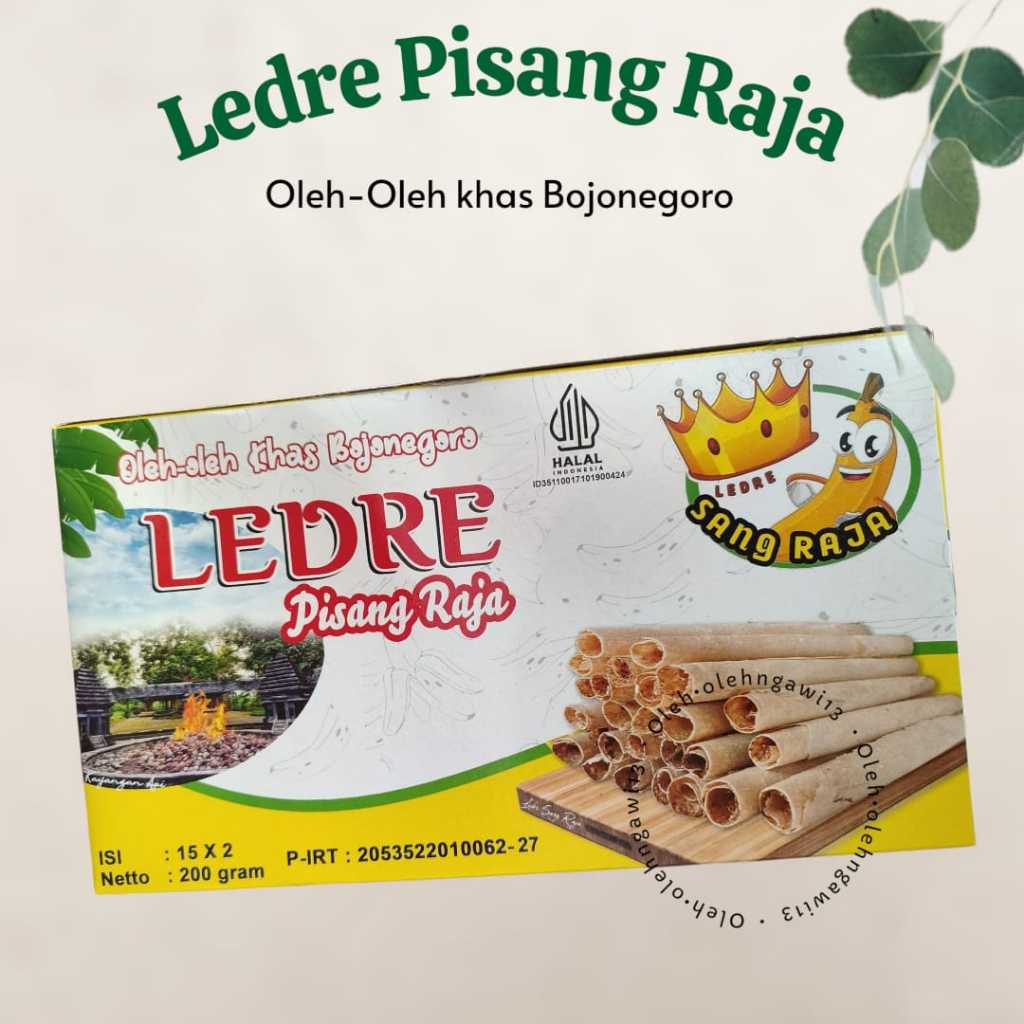 Jual LEDRE PISANG RAJA PRODUKSI SANG RAJA, OLEH OLEH | Shopee Indonesia