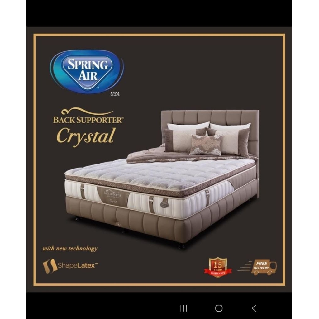Jual SPRING AIR TYPE CRYSTAL ukuran lengkap 100, 120, 160, 180, 200 x ...