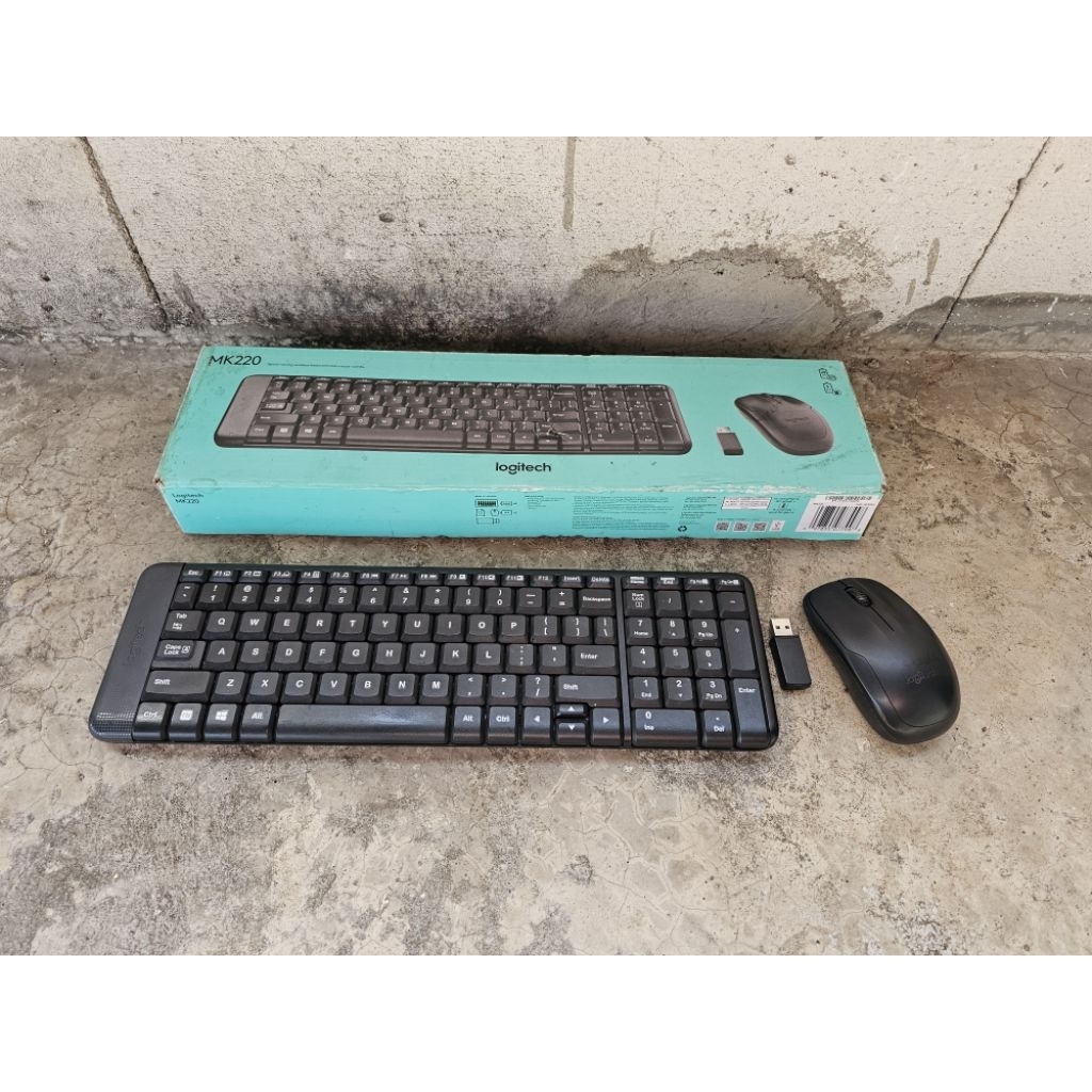 Jual LOGITECH MK220 MOUSE KEYBOARD WIRELESS | Shopee Indonesia