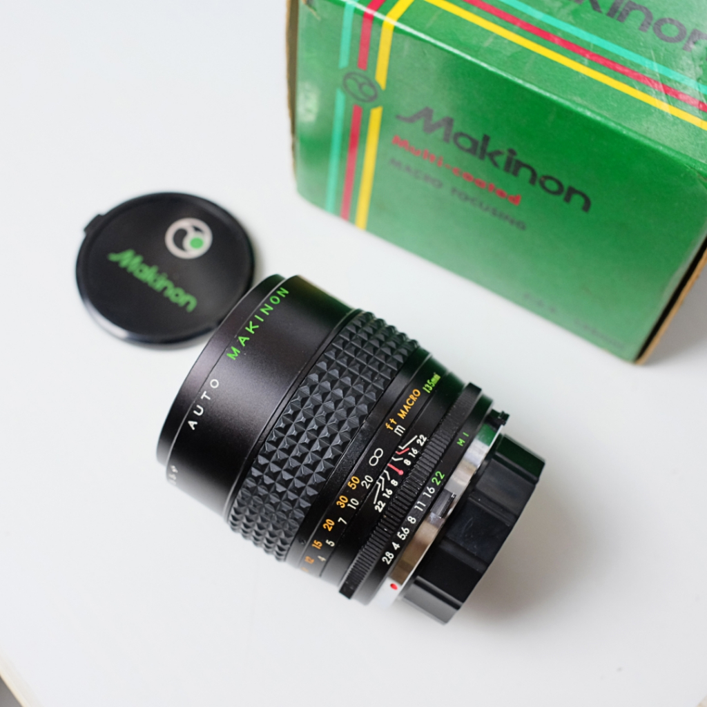 Jual Lensa Manual Analog Makinon 135mm f2.8 Macro Mount MD | Shopee ...