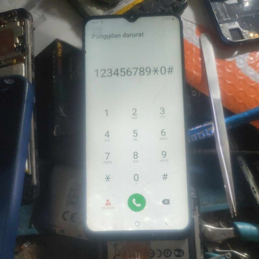 Jual lcd Samsung A02s/A03s Layar Garis Glass Retak | Shopee Indonesia