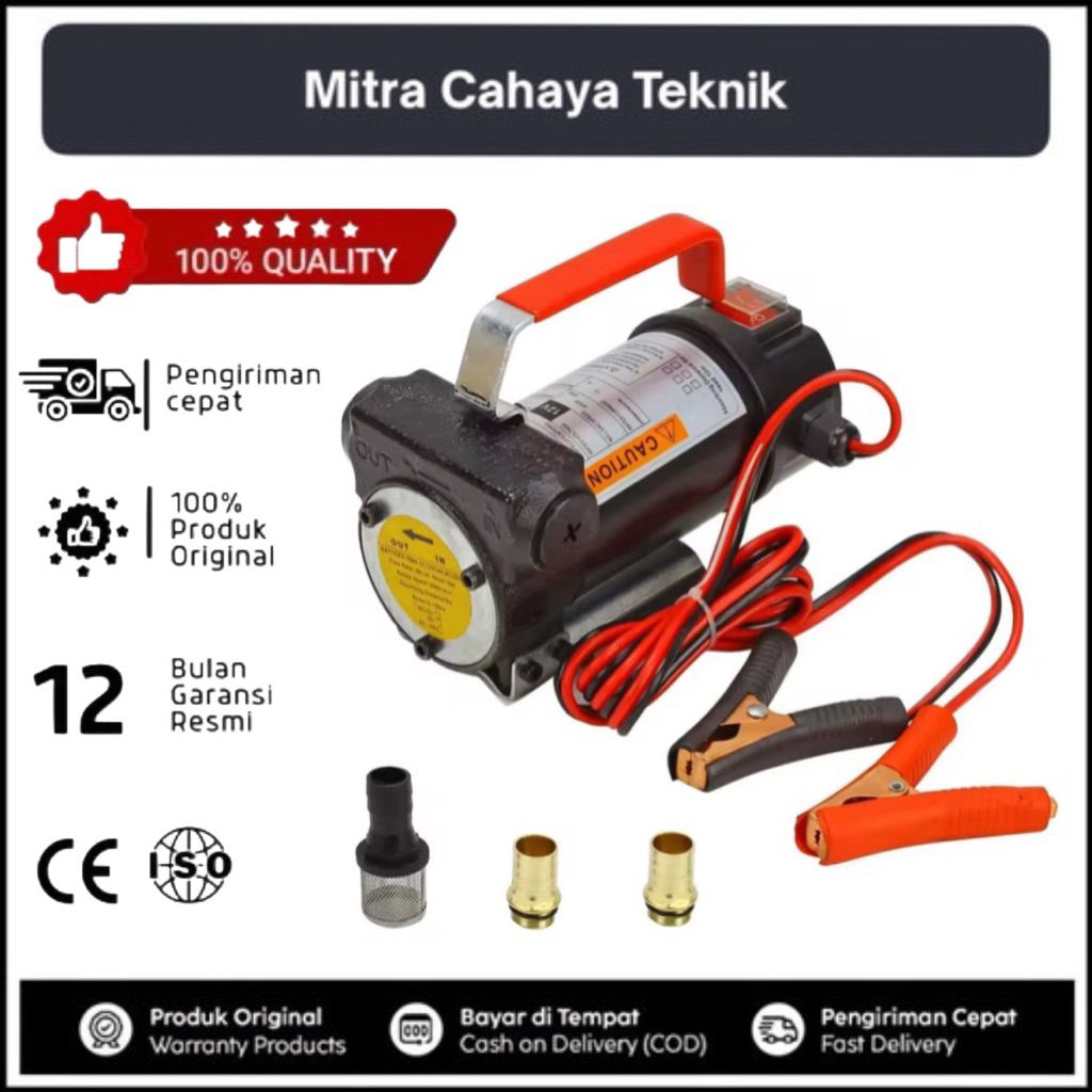 Jual Pompa Oli DC 12V Pompa cairan kental Pompa Solar Pompa Transfer ...