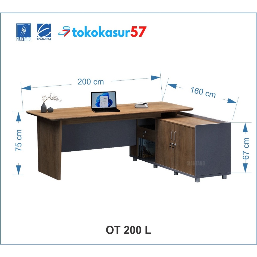 Jual Meja Direktur / Meja Kerja Direktur / Meja Kerja / Meja Kantor OT ...
