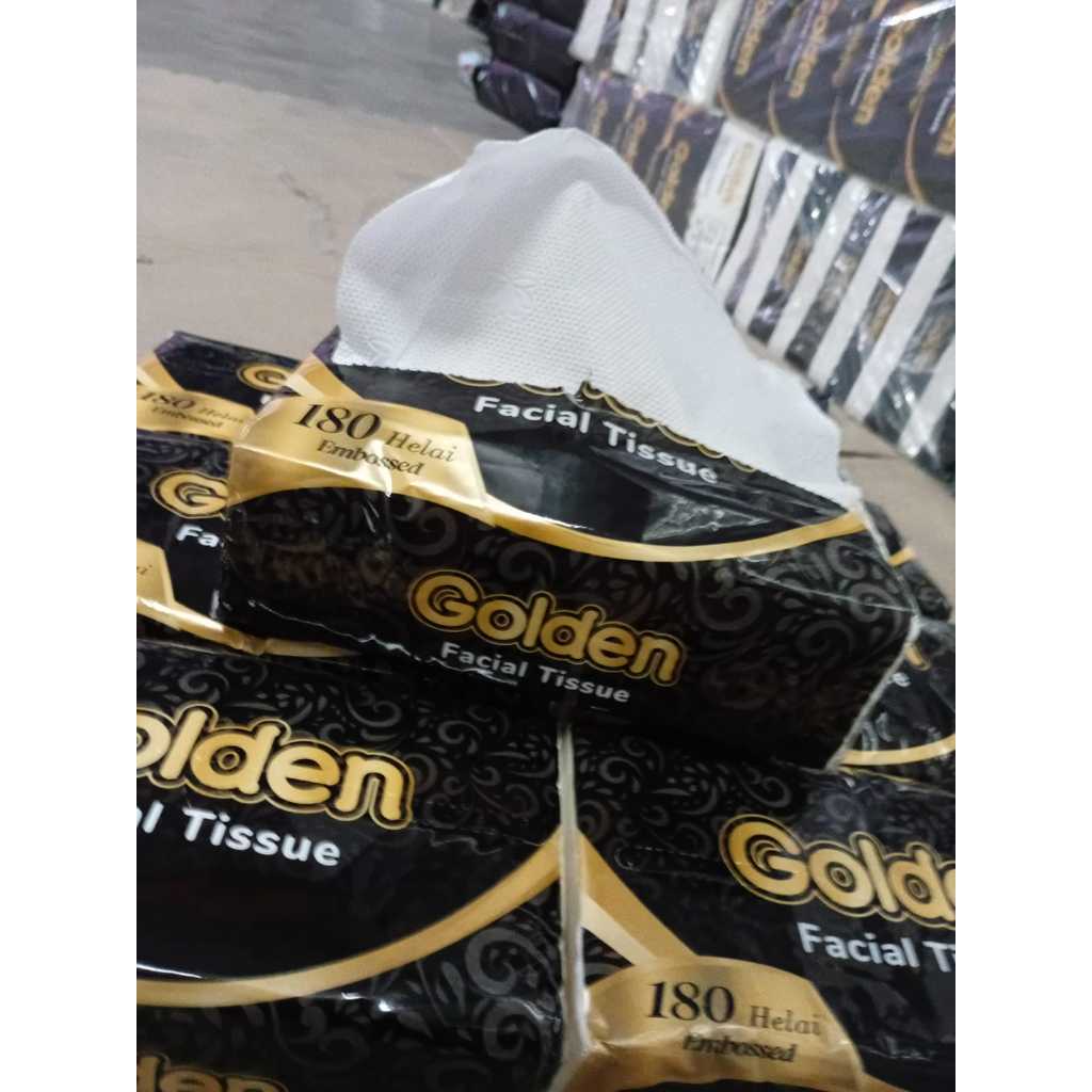 Jual Tisu Golden 2ply 180 Sheet|| Facial Tissue|| paket 6 pcs | Shopee ...