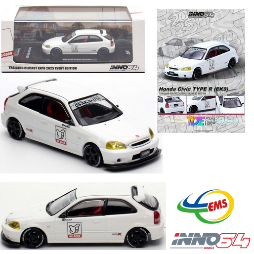 Jual IN64-EK9-TDE25 - Inno64 1/64 Honda Civic Type R EK9 No Good Racing ...
