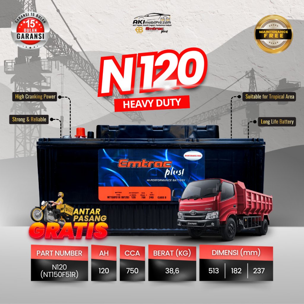 Jual Aki Mobil Alat Berat Komatsu | Traktor | Excavator | Dozer ...