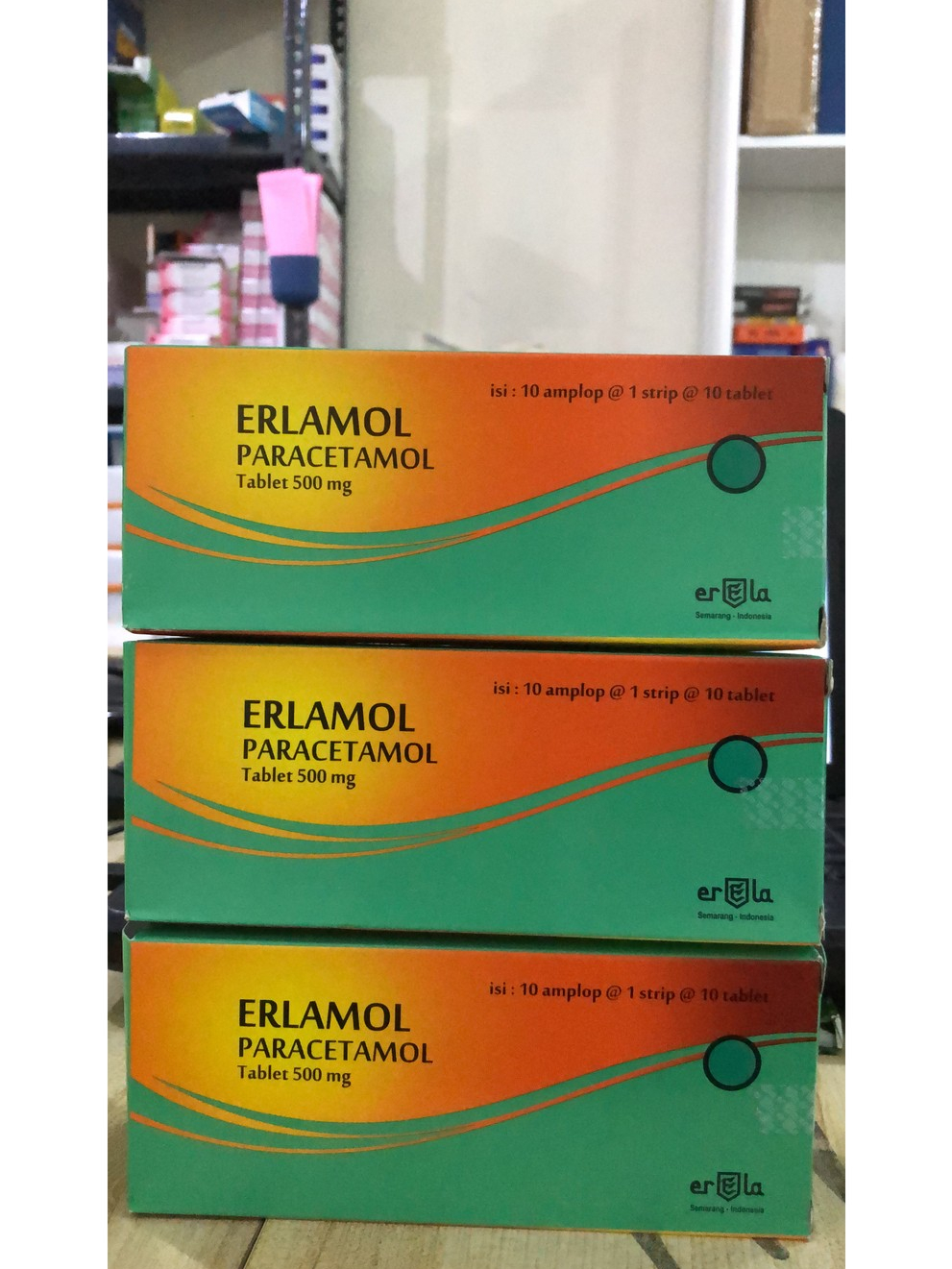 Jual ERLAMOL PARACETAMOL 500MG BOX 100 TAB | Shopee Indonesia