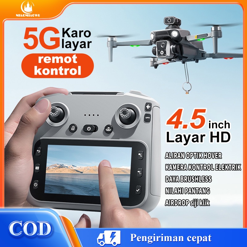 Jual Drone GPS K19MAX dengan kamera 4K HD, WIFI 5G, layar LCD 4,5 inci ...