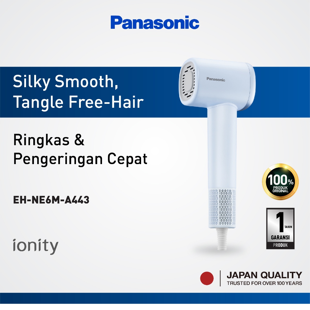 Jual Panasonic EH-NE6M-A443 Hair Dryer Ionity / Pengering Rambut - Blue ...