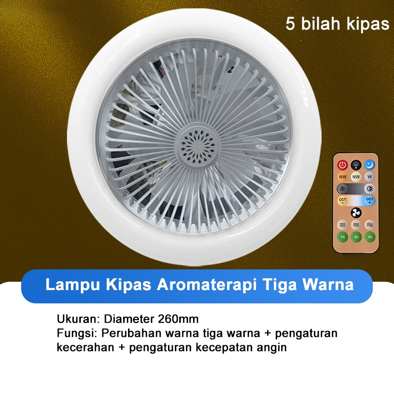 Jual Lampu Kipas LED - Dengan 3 Mode Warna + Remote Control ...