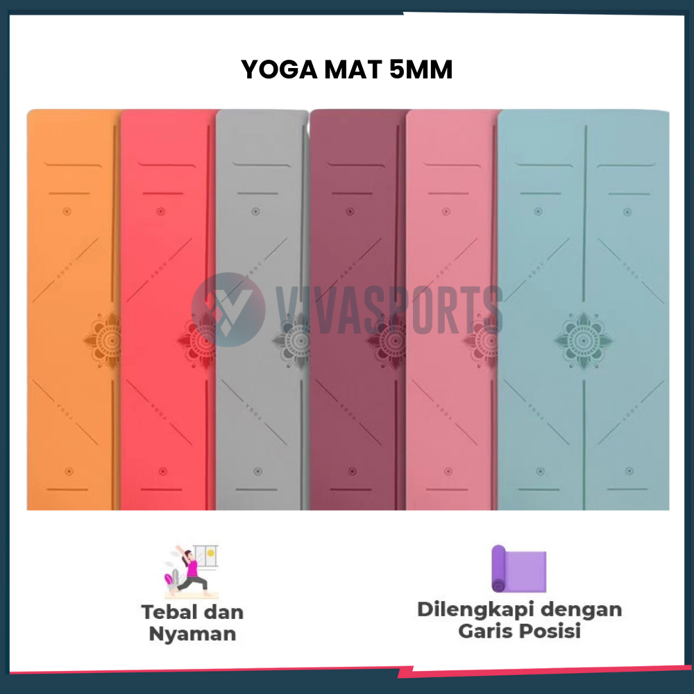 Jual VIVASPORTS - Matras Yoga Mat Poundfit Gym Karpet Senam Yoga Mat ...