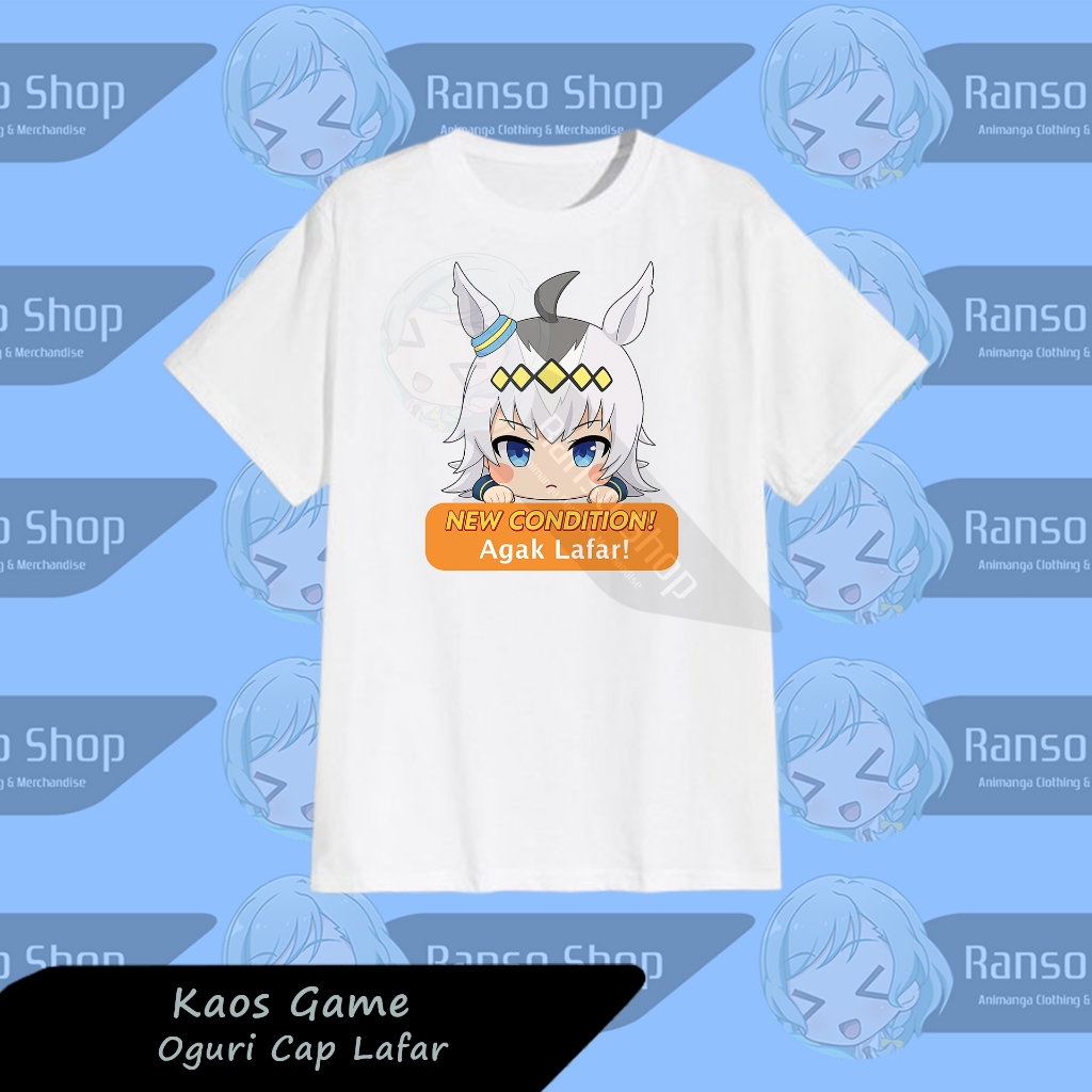 Jual T-shirt Uma Musume Oguri Cap New Condition Agak Lapar / Baju Uma ...