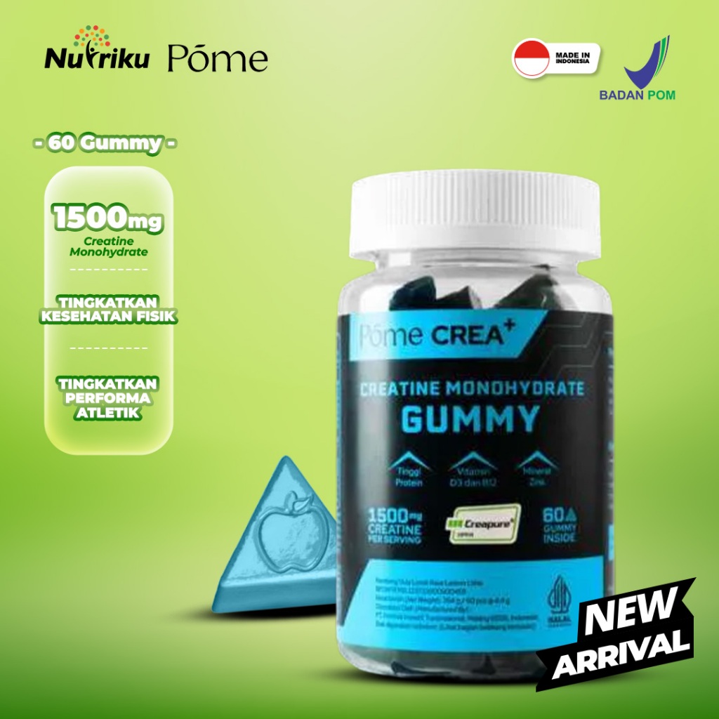 Jual Pome CREA+ (Made with Creapure) - High Protein Creatine Gummy with ...