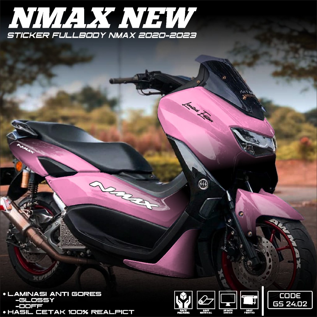 Jual (FREE STICKER NAMA) DECAL STICKER NMAX 155 NEW FULL BODY GRADASI ...