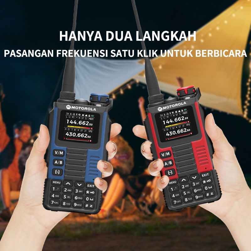 Jual HT Motorola X10 15 Watt Walkie Talkie Radio Jarak Jauh 15KM satu tombol untuk frekuensi ...