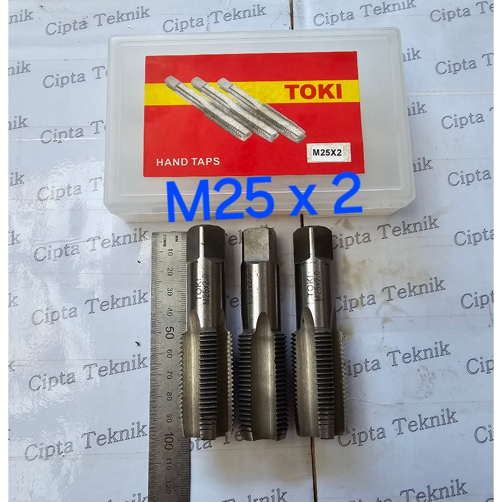 Jual Hand Tap Toki M25 x 2 Handtap M25x2 Tap Ulir Lubang Baut M25 Pitch ...