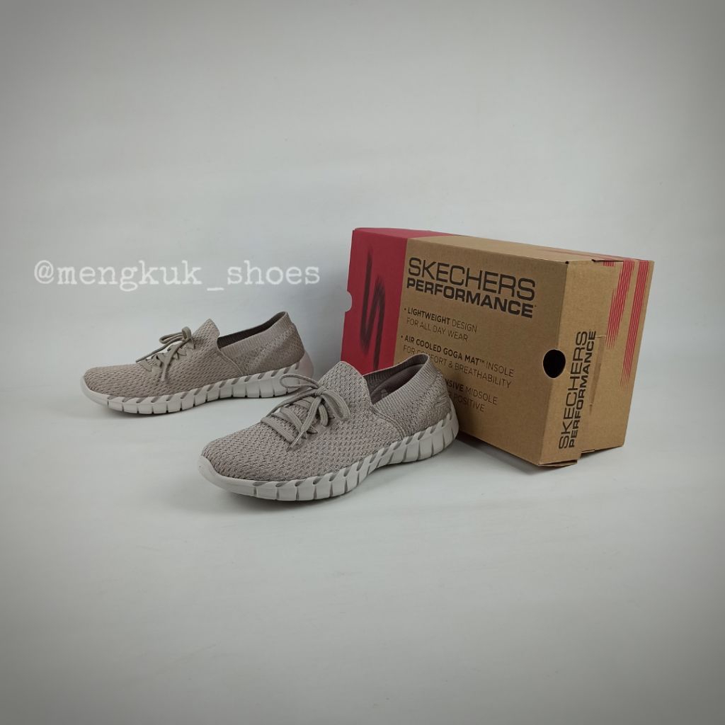 Jual Sneakers Slip Women Skechers Go Walk Smart 2 LUNAR HORIZON TAUPE ...