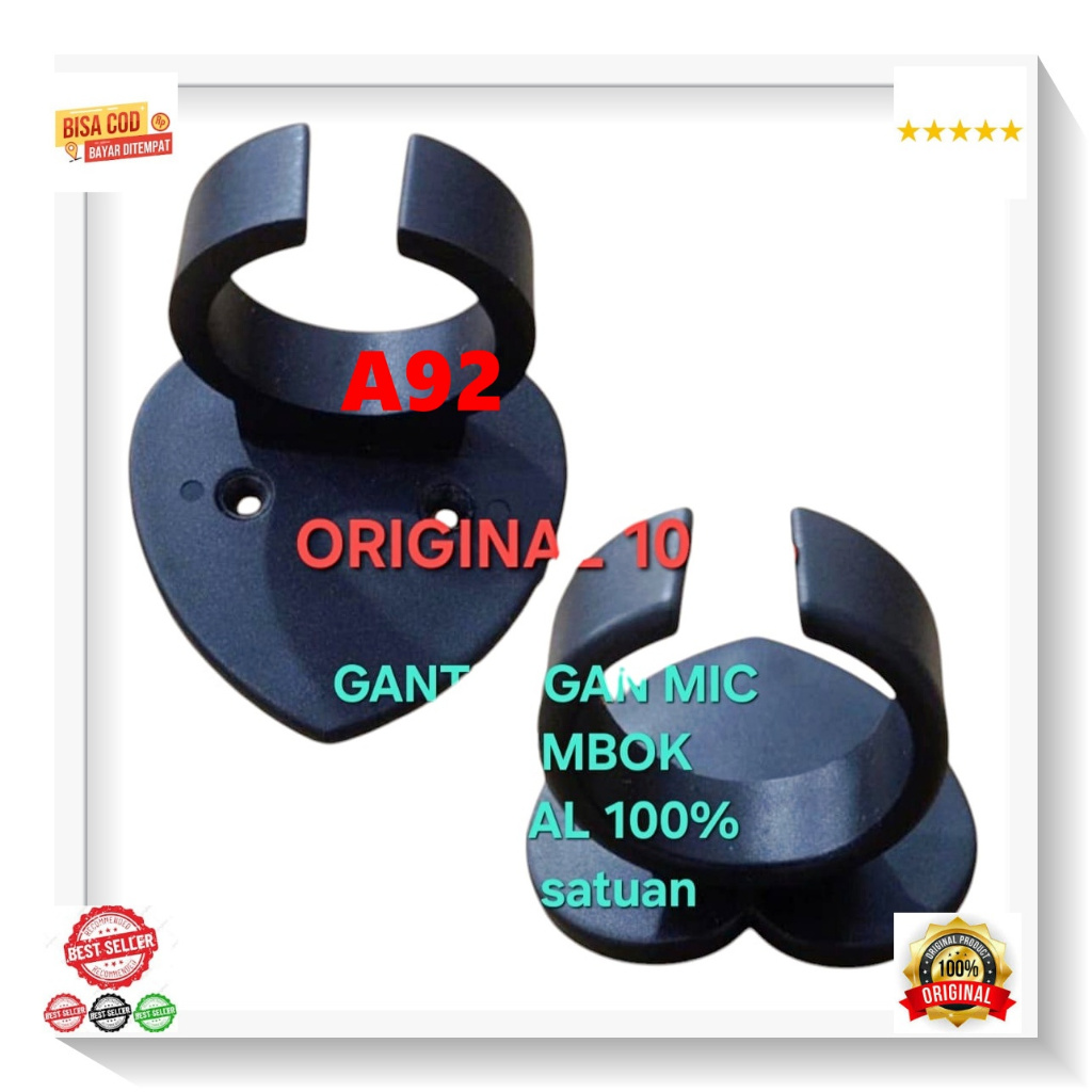 Jual A92 100% Holder SATUAN SINGLE mic tembok dinding bracket gantungan ...